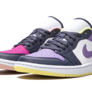 Jordan Womens WMNS Air Jordan 1 Low SE DJ4342 400 Mismatched Purple/Magenta - Size 6W