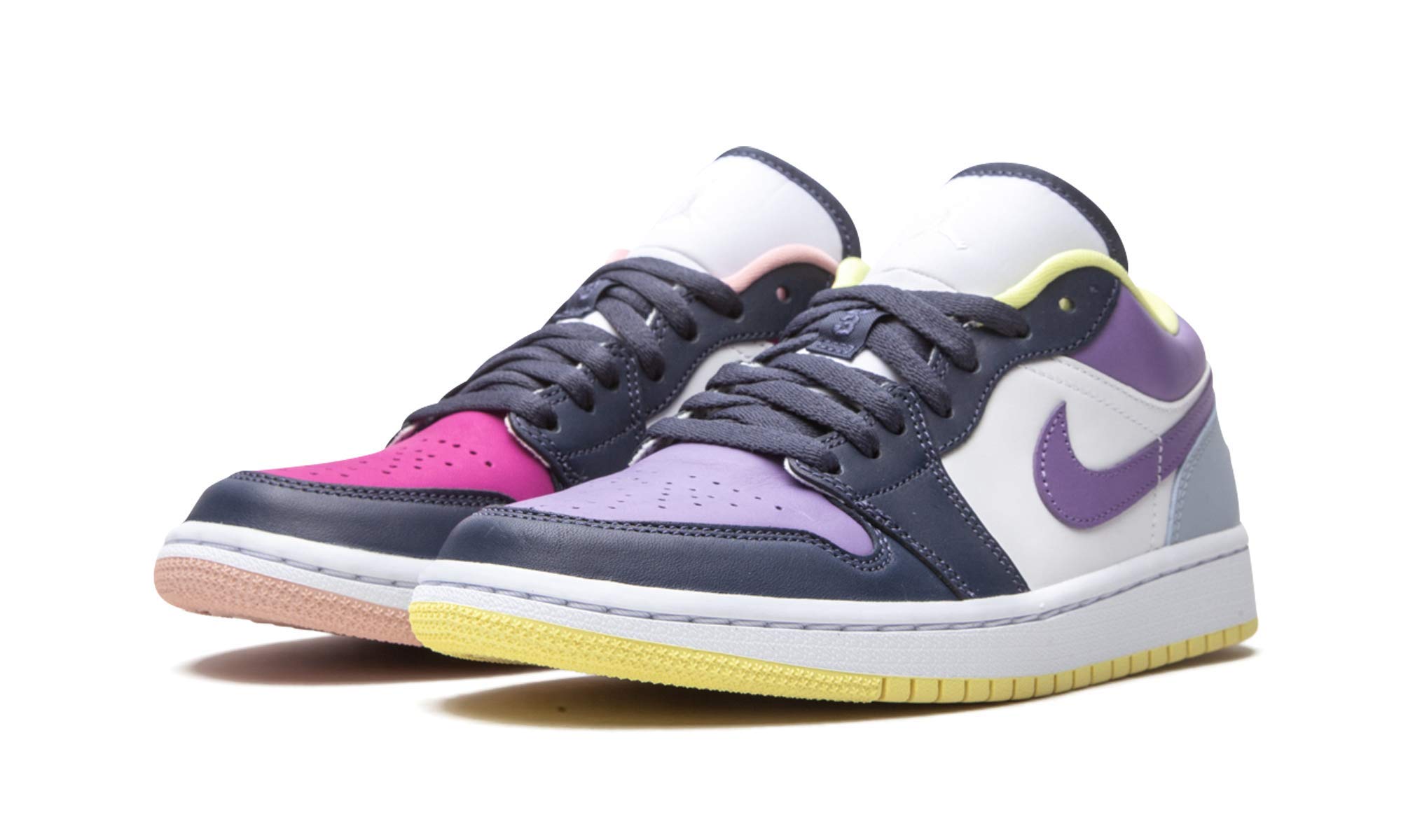 Jordan Womens WMNS Air Jordan 1 Low SE DJ4342 400 Mismatched Purple/Magenta - Size 6W