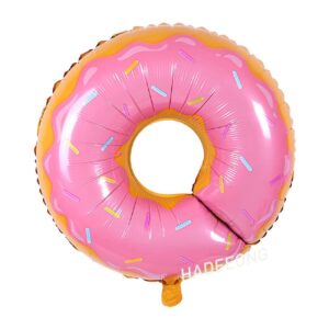 6PCS Big Donut Foil Balloons Large Mylar Doughnut Balloons for Birthday Party Wedding Decoration Baby Shower Donut Time