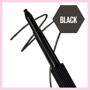 Maybelline New York Hyper Easy No Slip Pencil Eyeliner Makeup, Black, 0.001 oz.