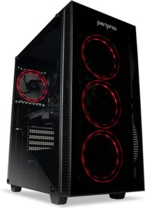 periphio hydra prebuilt gaming pc computer - geforce gt 1030 (2gb) graphics | intel core i5-6500 (3.6ghz turbo) | 1tb solid state ssd | 16gb ddr4 ram | windows 10 gaming desktop | wifi + bt (renewed)