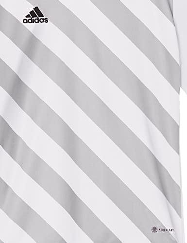 adidas Kids' Entrada 22 Graphic Jersey, White/Team Light Grey, Large