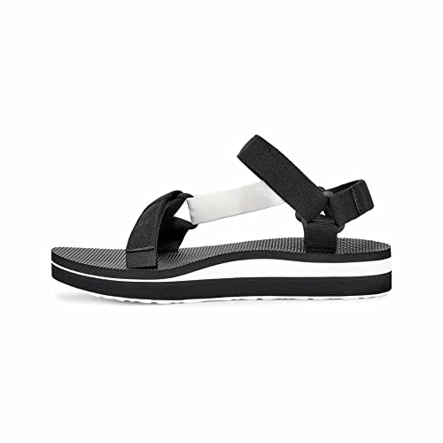 Teva Women's Midform Universal Sandal, Black/Bright White, 6