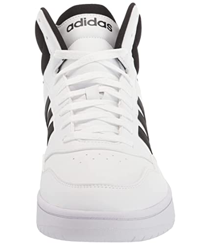 adidas Adult Hoops 3.0 Mid Core Black/Core Black/White 11