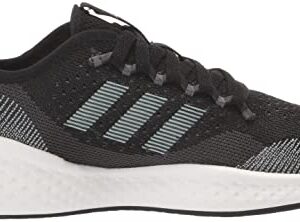 adidas Women's Fluidflow 2.0 Running Shoe, Core Black/Magic Grey Metallic/Carbon, 8