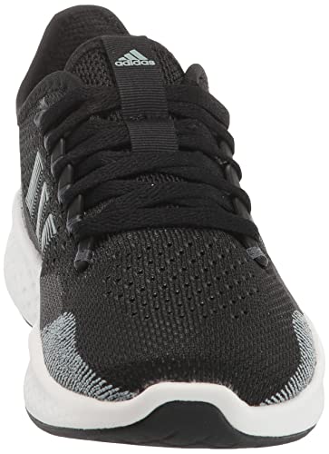 adidas Women's Fluidflow 2.0 Running Shoe, Core Black/Magic Grey Metallic/Carbon, 8