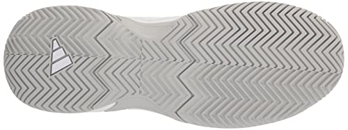 adidas womens Gamecourt 2 Tennis Shoe, White/White/Grey, 7.5 US