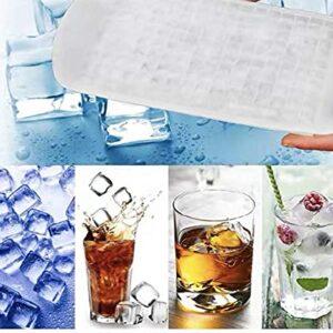 160 Grids Ice Cube Trays Mini Tiny Silicone Ice Cube Trays and Candy Grids Small Ice Maker Tiny Ice Cube Trays Chocolate Mold Mould Maker Molds for Kitchen Bar Party(White)