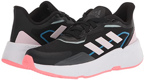 adidas Women's X9000L1 Running Shoe, Core Black/Almost Pink/Acid Red, 6