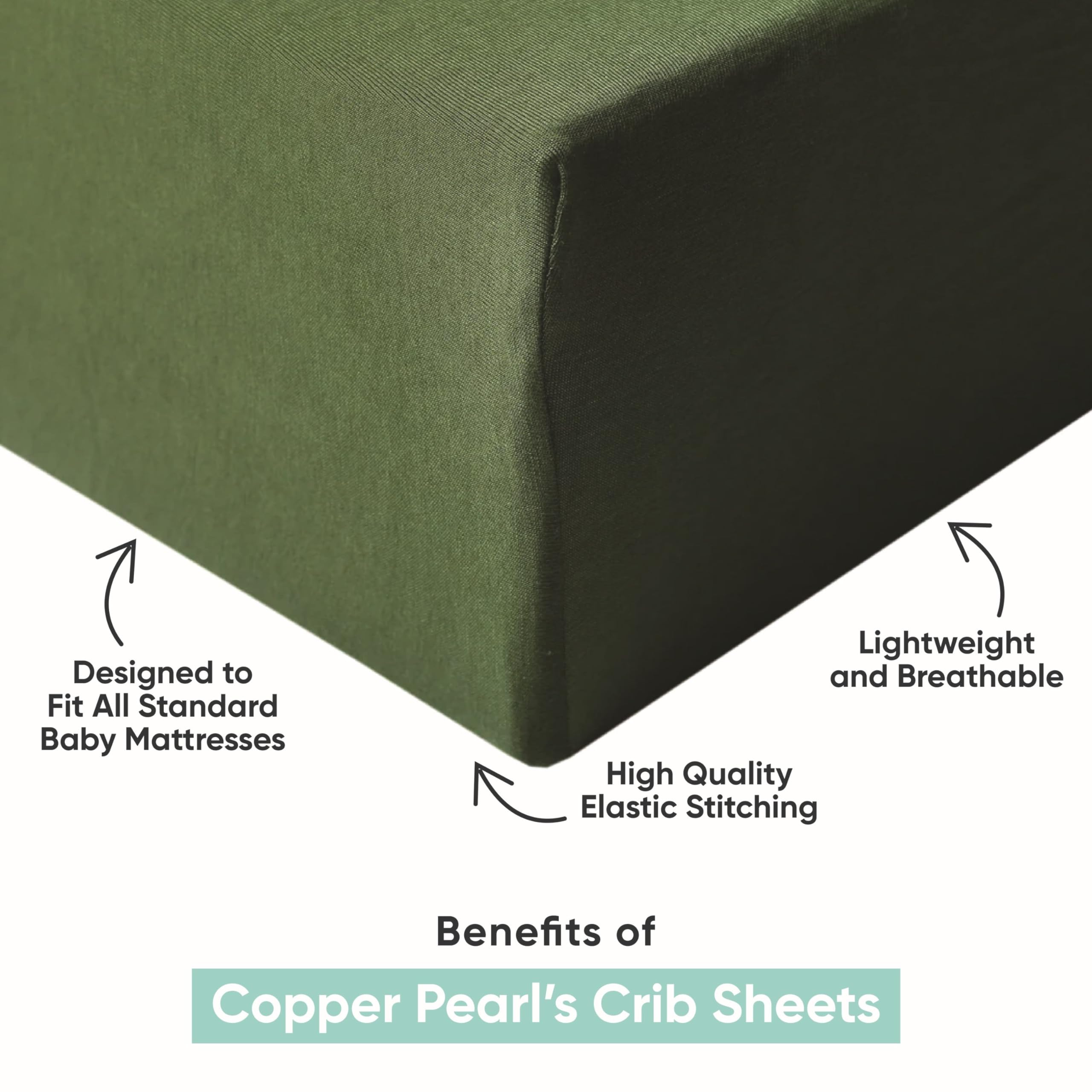 Copper Pearl Premium Fitted Knit Crib Sheet/Toddler Sheet Haven