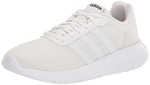 adidas Women's Lite Racer 3.0 Running Shoe, White/White/Grey Two, 8