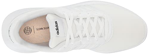 adidas Women's Lite Racer 3.0 Running Shoe, White/White/Grey Two, 8