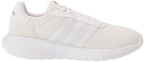 adidas Women's Lite Racer 3.0 Running Shoe, White/White/Grey Two, 8