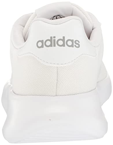 adidas Women's Lite Racer 3.0 Running Shoe, White/White/Grey Two, 8