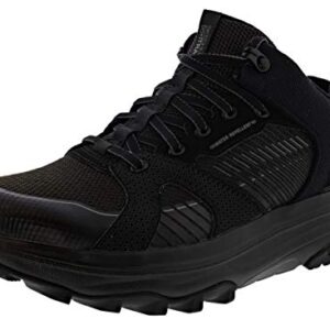 Skechers Womens Max Cushioning Trail Hiking and Trail Running Sneaker, Black/Black, 8.5