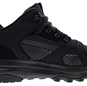 Skechers Womens Max Cushioning Trail Hiking and Trail Running Sneaker, Black/Black, 8.5