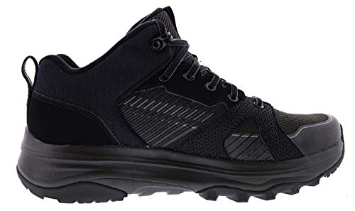 Skechers Womens Max Cushioning Trail Hiking and Trail Running Sneaker, Black/Black, 8.5