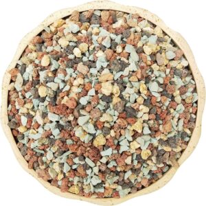 boniosz 5lb bonsai succulent and cactus soil gritty mix rocks gravel for terrarium top dressing decorative pebbles potting soil amendment for pots indoor plants, fast drainage, neutralize soil ph