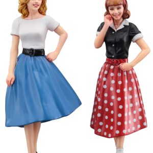 Hasegawa FC10 1/24 Figure Collection Series 50's American Girls Figure (Set of 2) Plastic Model