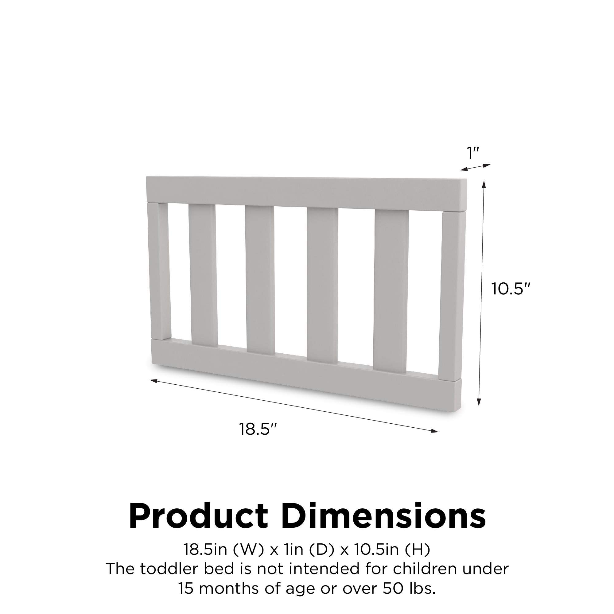 Little Seeds Universal Toddler Rail, Nursery Furniture, Sharkey Gray