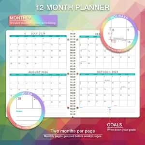 Student Planner 2024-2025 - School Planner, July 2024- June 2025, 8.5" x 11", 2024-2025 Student Planner/Academic Planner with 3-Hole Punched