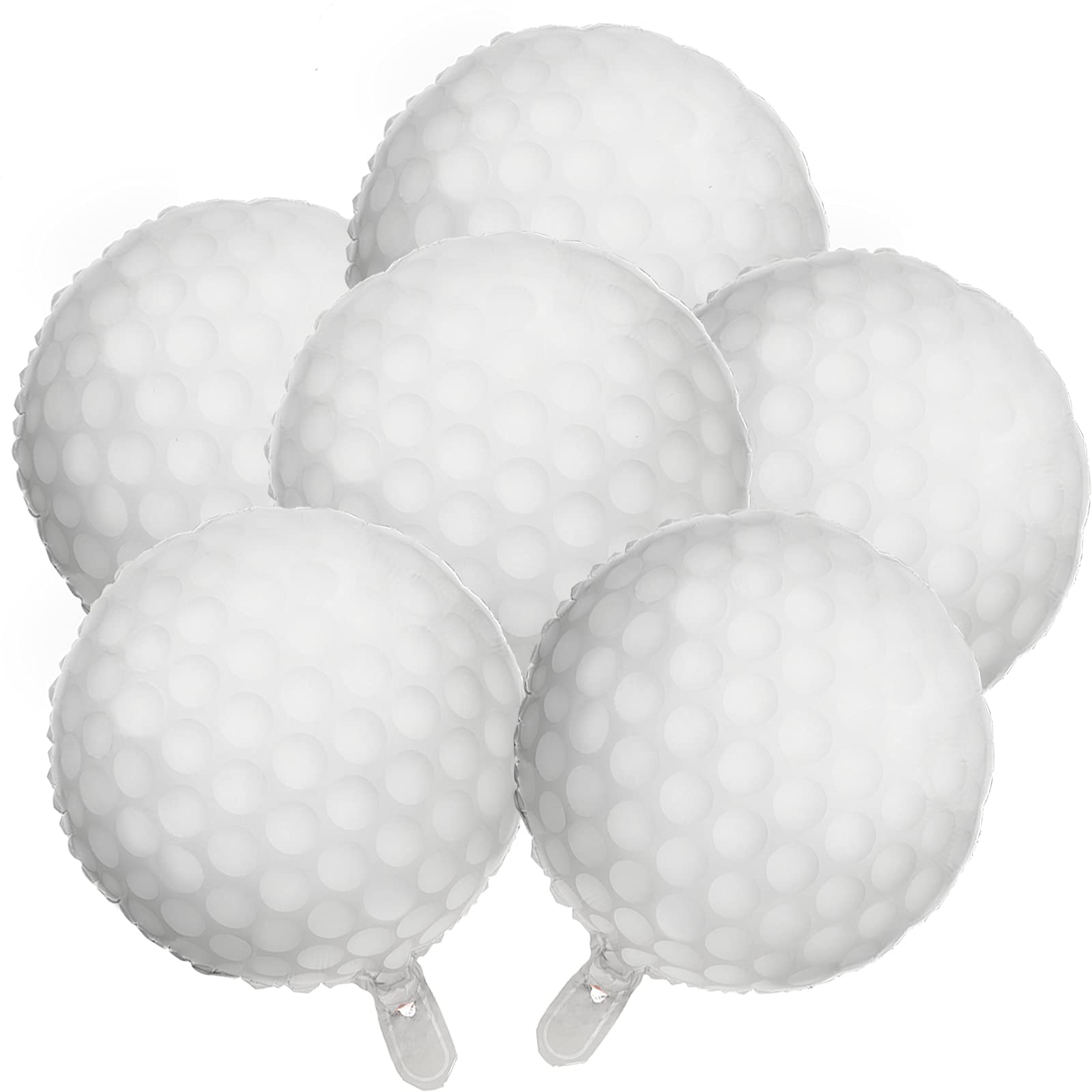 Sosation Golf Ball Balloons Golf Themed Balloons Golf Ball Sports Round Balloons Golf Aluminum Foil Balloons Golf Theme Birthday Decoration for Golf Theme Birthday Party Decoration (6 Pieces)