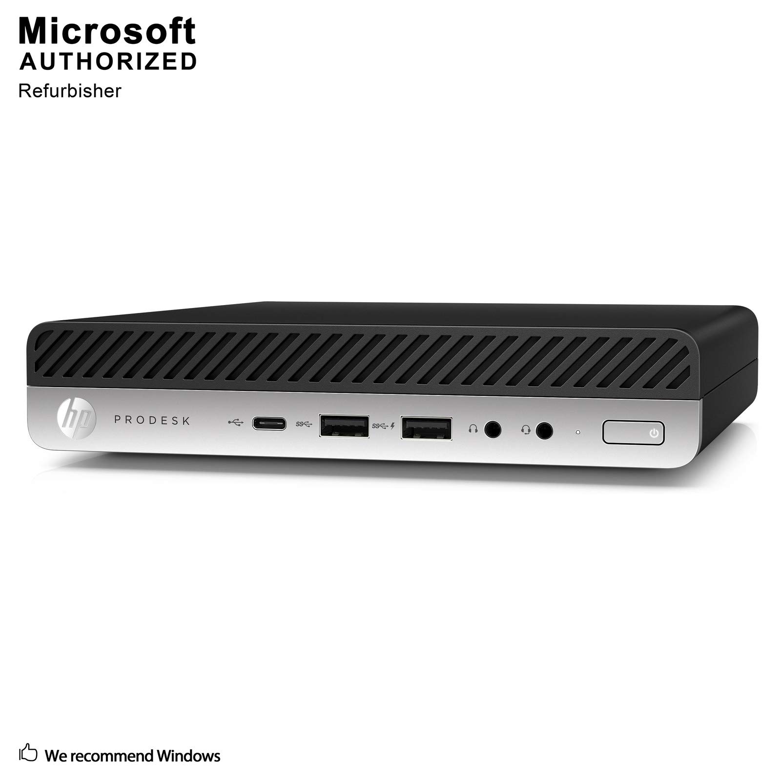 HP ProDesk 600 G3 Desktop Mini High Performance Business PC, Intel Quad Core i5-7500T 2.7GHz, 16G DDR4, 1T SSD, WiFi, BT, DP, Windows 10 Pro 64 Language Supports English/Spanish/French(Renewed)