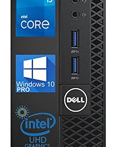 Dell OptiPlex 3050 Micro Desktop Computer, Intel Core i5-7500T Upto 3.3GHz 32GB RAM, 1TB SSD, AC Wi-Fi, Bluetooth, DisplayPort, HDMI - Windows 10 Pro (Renewed)