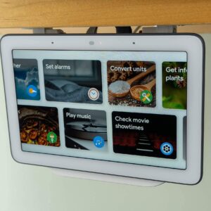 Built3D, Google Nest Hub Home Kitchen Under Cabinet Mount Bracket | All Hardware Included (White)