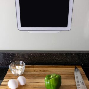 Built3D, Google Nest Hub Home Kitchen Under Cabinet Mount Bracket | All Hardware Included (White)