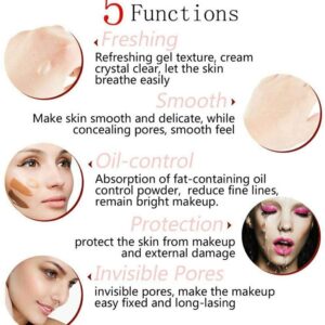 Phoera Soft Matte Full Coverage Foundation and Concealer, Poreless, Waterproof, Blendable Long Lasting 24HR Foundation 30ml with 6ml Makeup Lasting Facial Moisturizing Face Primer (102 Nude)