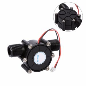 Micro Hydro Generator, Water Turbine Generator, Micro Hydroelectric Charging Tool, Micro-Hydro Water Flow Pump, Black, DC 80V