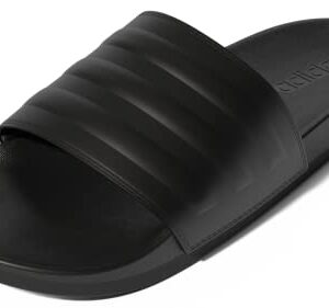 adidas Adult Adilette Comfort Slides Core Black/Core Black/Core Black 11