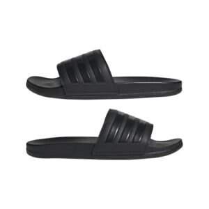 adidas Adult Adilette Comfort Slides Core Black/Core Black/Core Black 11