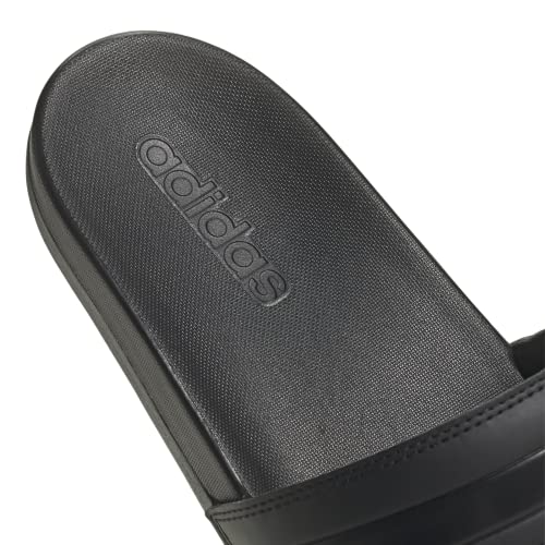 adidas Adult Adilette Comfort Slides Core Black/Core Black/Core Black 11