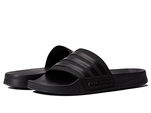 adidas Unisex Shower Slide Sandal, Core Black/Core Black/Core Black, 9 US Men