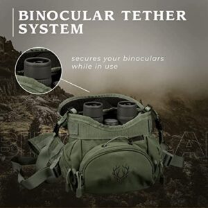 Binocular Harness Chest Pack for Men and Women - Our Bino Harness and case is Great for Hunting, Hiking, and Shooting - Bino Straps Secure Your Binoculars - Holds rangefinders, Phones, Bullets, ect