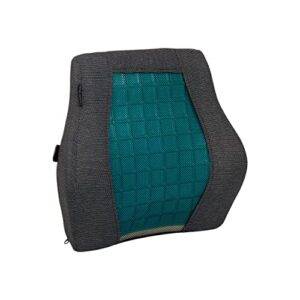 Mind Reader Ergonomic Lower Back Cushion, Office Chair, Posture Corrector, Memory Foam, 15.5" L x 3.75" W x 14.25" H, Black