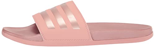 adidas Women's Adilette Comfort Slides Sandal, Wonder Mauve/Maeamt/Maeamt, 5