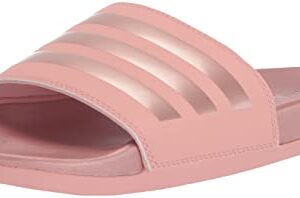 adidas Women's Adilette Comfort Slides Sandal, Wonder Mauve/Maeamt/Maeamt, 5