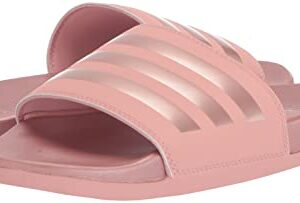 adidas Women's Adilette Comfort Slides Sandal, Wonder Mauve/Maeamt/Maeamt, 5