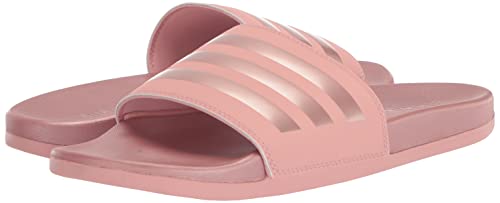 adidas Women's Adilette Comfort Slides Sandal, Wonder Mauve/Maeamt/Maeamt, 5