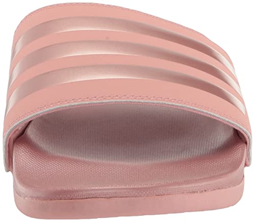 adidas Women's Adilette Comfort Slides Sandal, Wonder Mauve/Maeamt/Maeamt, 5