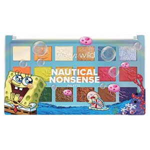 wet n wild palette spongebob squarepants makeup eyeshadow and makeup pigment set 1114233, nautical nonsense, 0.82 ounce