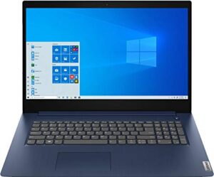 lenovo ideapad 3 17 laptop 17.3” hd+ display, intel 10th gen quad-core i5-1035g1, 12gb ram, 128gb ssd + 1tb hdd, webcam, dolby audio, usb 3.0, hdmi, abyss blue, windows 10 home