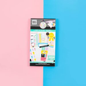 The Happy Planner Sticker Value Pack - Planner & School Accessories - Happy in Action Teacher Theme - Multi-Color - Great for Planning & Assignments - 30 Sheets, 1014 Stickers