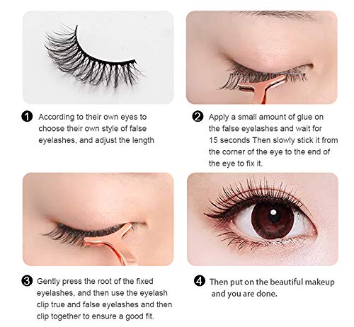 AMSDCN NEW 18pair Fluffy Lashes Mink Hair False Eyelashes 20mm-25mm 3d Lashes Dramatic Long Messy Natural Lashes Makeup Mink Eyelashes (MA03)