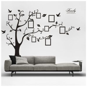 98 x 71 inch photo tree wall stickers family photo frame tree window decals decorations murals wall art decorative sticker for kids living room bedroom nursery playroom jungle party decor supplies