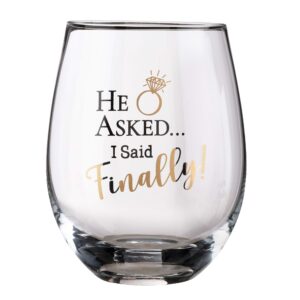 lillian rose asked, i said finally wine glass, 4.75", clear, g117 ha