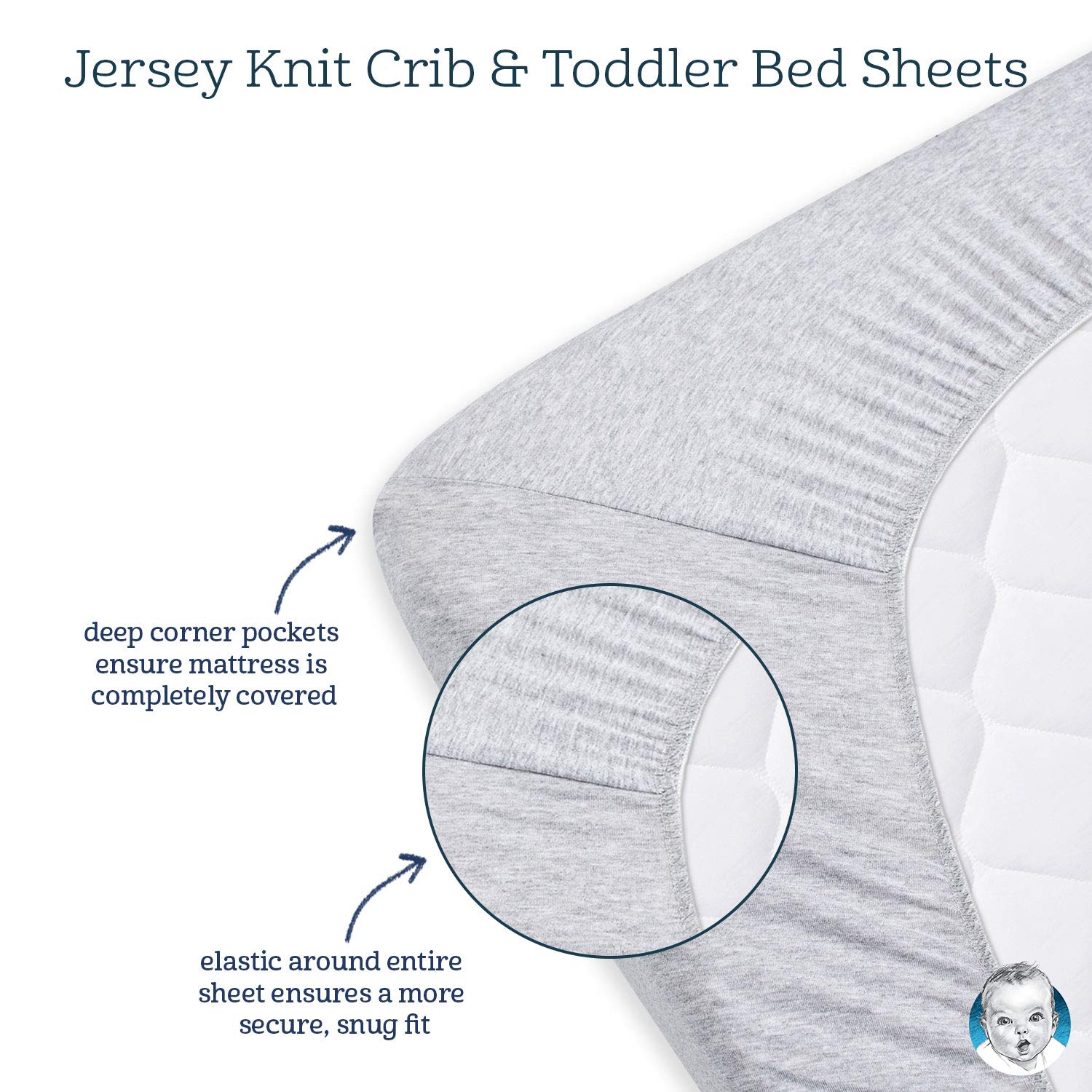 Gerber Baby Boys Girls Neutral Newborn Infant Baby Toddler Nursery 100% Cotton Fitted Bedding Crib Sheet, Woodland Critters White, 28" x 52"